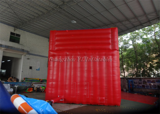 Funny Inflatable Yard Toys Adults Human Zorb Ball Ramp Slide Red Color