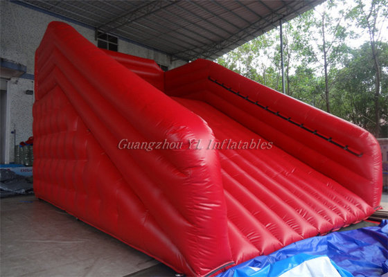 Funny Inflatable Yard Toys Adults Human Zorb Ball Ramp Slide Red Color