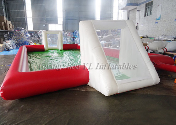 Giant Commercial Inflatable Sports Field White Inflatable Soccer Pitch