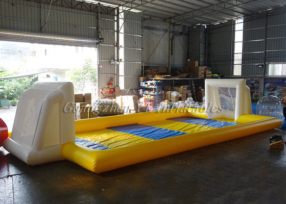 Outdoor Sports Games Small Inflatable Soap Football Field For Children