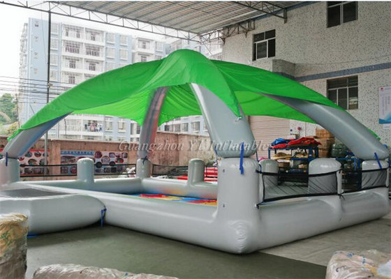 Green Tent Cover Inflatables Water Pool With Bouncy Inflatable Kids Swimming Pool Bouncy