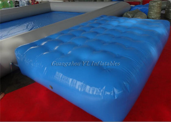 0.6mm PVC Tarpaulin Rectangle Human Hamster Ball Pool With Trampoline