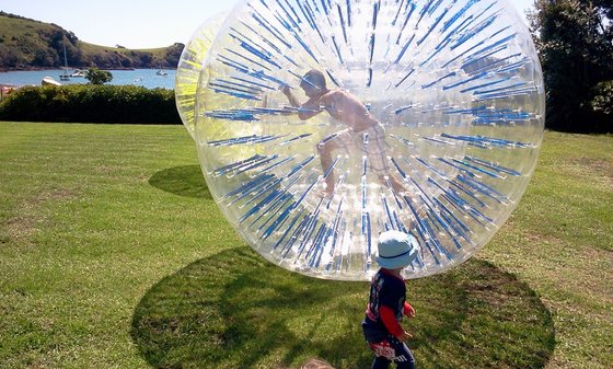 TPU 3m x 2m Shinning Inflatable Zorb Ball / Inflatable Rolling Ball For Bowling