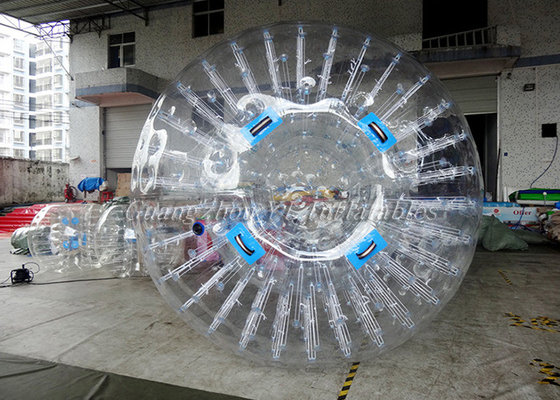 Double - Sectioned Zorb Orb Inflatable Hamster Ball For Humans 1.0mm PVC