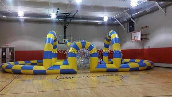 Professional Zorb Human Hamster Ball Inflatable Race Track For Gym