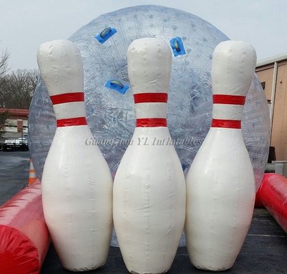 Children Inflatable Garden Toys Zorb Ball Race Track With Inflatable Bowling