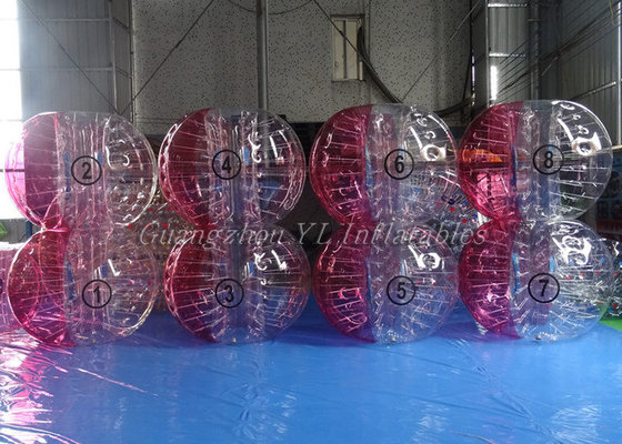 Clear TPU Adult Bubble Ball Grass Football Inflatable Games With CE