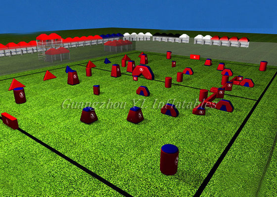 Outdoor Inflatable Paintball Bunker Sets , Inflatable Advertising Products