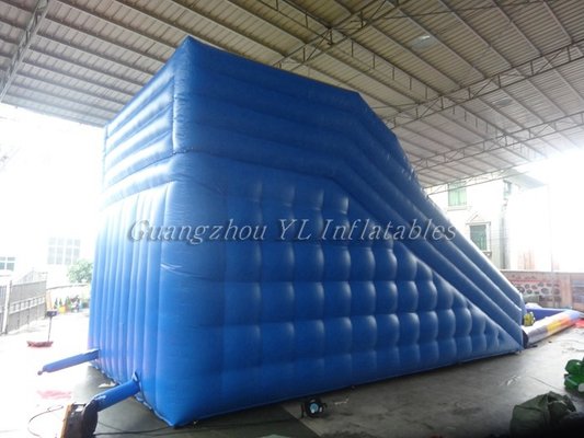 Inflatable Kids Toys Snow Field Blue Zorb Ball Race Track With Stopper