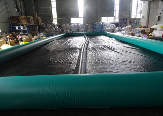 Park Zorb Ball Ramp , Straight Human Bowling Zorb Inflatable Race Track