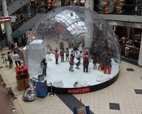 Special Background Transparent Inflatable Ball / Inflatable Snow Dome