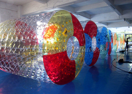 Amazing Sea Water Park Transparent Inflatable Roller Wheel 2.4x2.2x1.6m