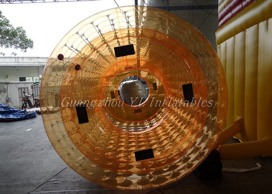 Roller Inflatable Wheel / Inflatable Water Walking Ball For Advertising Display