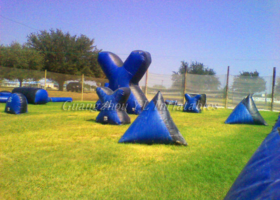 Custom Outdoor Inflatable Games Paintball Bunker Tank Approved CE