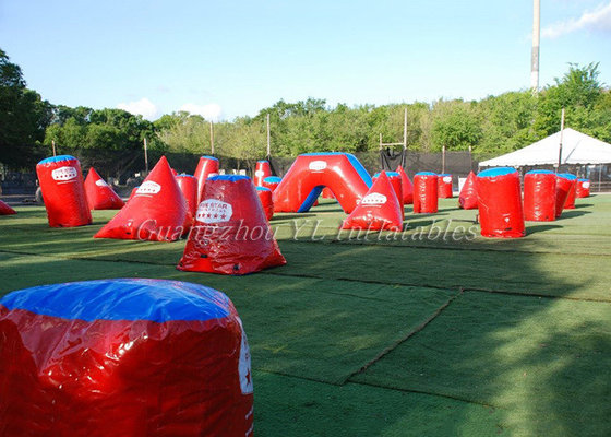 Commercial Inflatable Paintball Bunkers / Airups Bunkers For Advertising