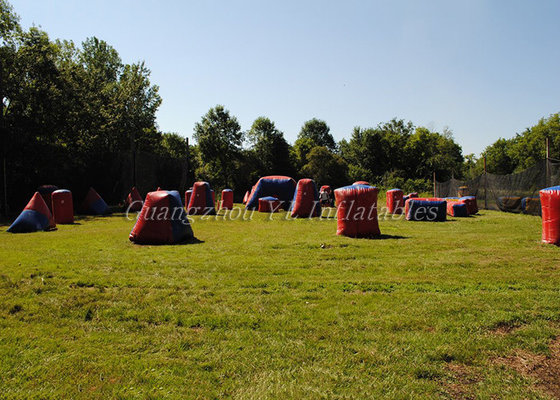 Wonderful Inflatable Paintball Bunkers , Outdoor Paintball Field With Bunker