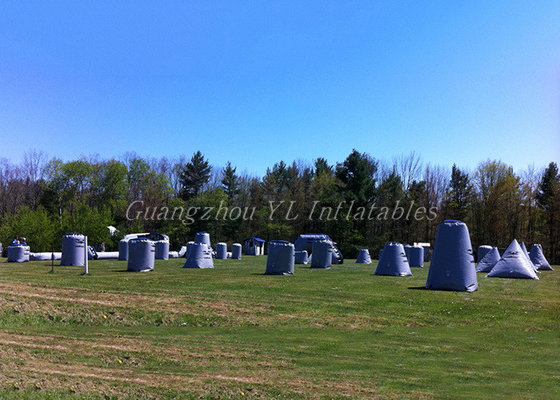 Wonderful Inflatable Paintball Bunkers , Outdoor Paintball Field With Bunker