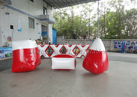 Children Inflatable Outdoor Games Inflatable Paintball Bunkers Playground