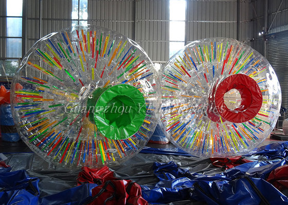 Lawn Advertising Glowing Inflatable Zorb Ball Shinning For Adults