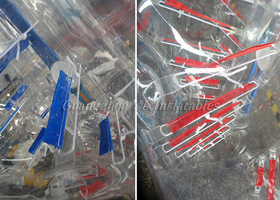Fluorescent Glowing Body Bubble Ball Custom CLEAR Bumper Bubble Ball