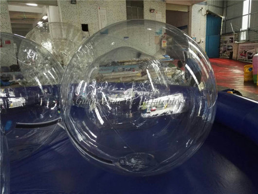 2m Transparent Inflatable Water Toys Human Water Bubble Ball With Black Hard Handle