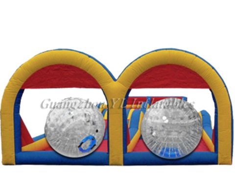 Attractive Giant Zorb Ball Ramp Popular Inflatable Race Track