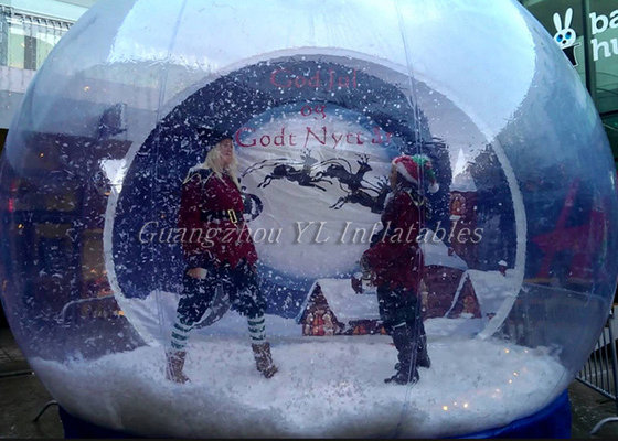 Indoor Christmas Decorations Airblown Inflatable Snow Globe Commercial