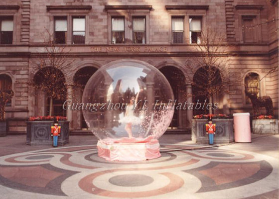Professional Exhibition Inflatable Show Ball With Christmas Backdrop