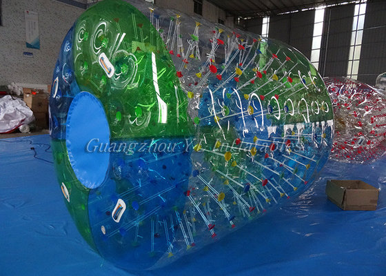 Wonderful Kid Size Inflatable Water Roller 0.8 mm PVC For Amusement Park