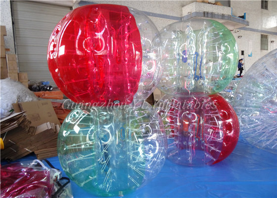 Half - Color 1.55m 0.8mm PVC Adult Bubble Ball Inflatable Soccer Bubble