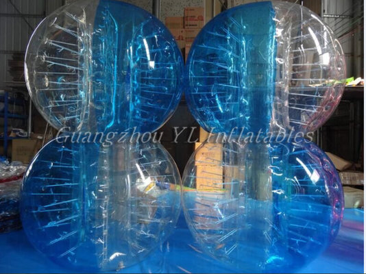Half Color 1.55m 1.0 mm TPU Body Zorb Football /Bubble Ball For Adults