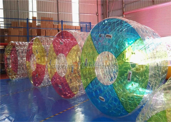Clear Yellow Blue Green Inflatable Fun Roller Double Layer Rolling Inflatable Ball