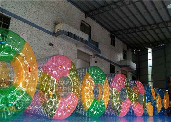 Commercial Grade TPU Inside Inflatable Water Roller For Lawn Swimming Pool Lake
