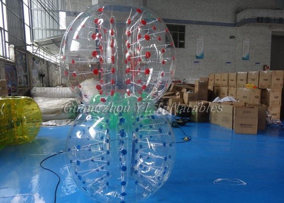 1.25m Dia Kids Bubble Ball Blue Football Soccer Inflatable Human Balls