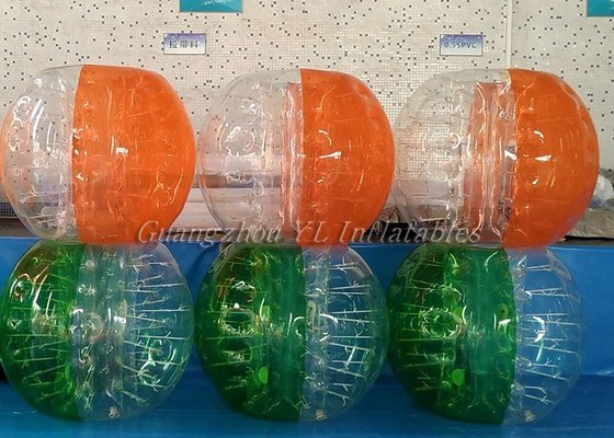 Custom 0.7mm TPU Kids Bubble Ball , Inflatable Human Soccer Ball For Kids