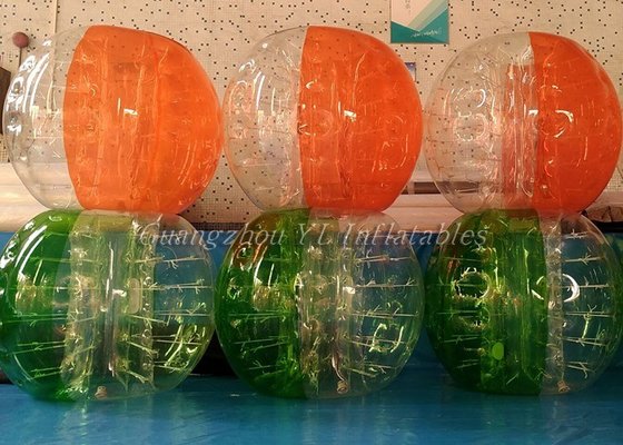 Custom 0.7mm TPU Kids Bubble Ball , Inflatable Human Soccer Ball For Kids