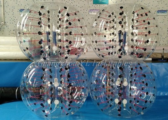 TPU Black Buckles Knocker Ball Inflatable Body Bubble Ball1.55m / 1.8m