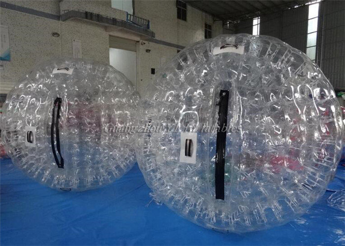 Transparent Double Layer Inflatable Water Toys Walking Water Ball With Germany Zips
