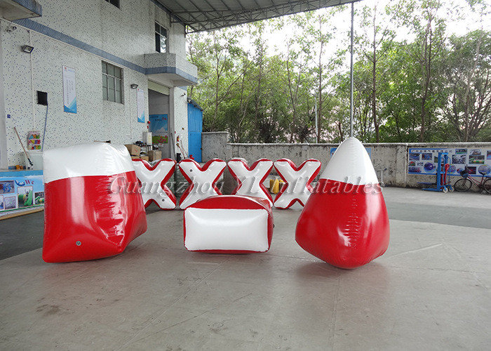 Children Inflatable Outdoor Games Inflatable Paintball Bunkers Playground