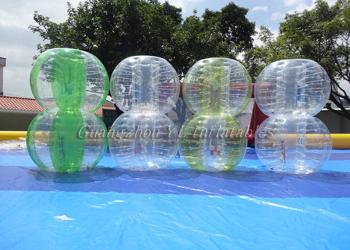 Eco - Friendly Adult Bubble Ball Suit / Inflatable Football Games PVC Soccer Ball Suit