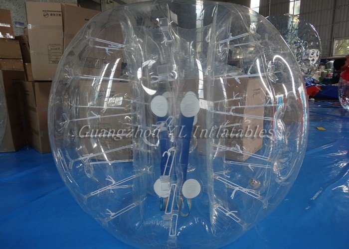 Transparent 1.25m Kids Bubble Ball Soccer / Bumper Balls For Fun