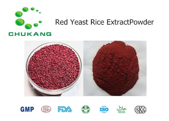 Food Grade Plant Extract Powder Red Yeast Rice Extract 1% 4% Lovastatin  Monacolin K