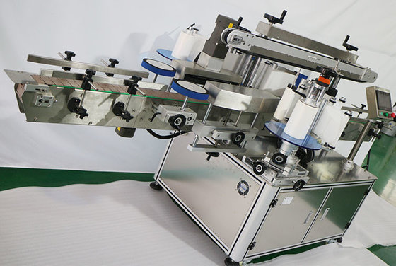 Stainless Steel Double Side Labeling Machine For Square Round Bottles