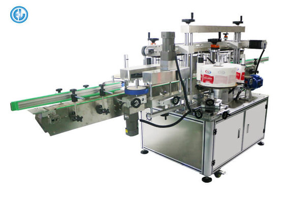 Two Side Manual Bottle Labeling Machine Oil / Cola Bottle Labeling