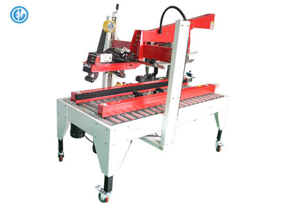 Semi Automatic Sleeve Labeling Machine Wine Carton Sealing High Efficient