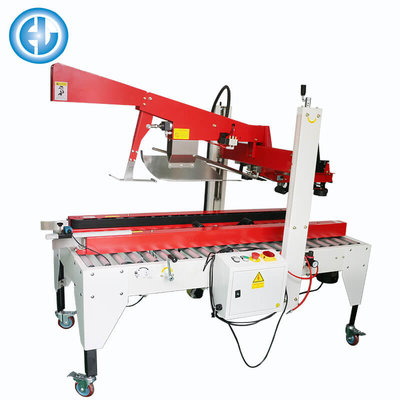 Semi Automatic Sleeve Labeling Machine Wine Carton Sealing High Efficient