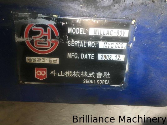 2003 Doosan MILLAC-80V Machine center, vertical