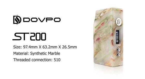 Portable high quality Dovpo ST200 temp control box mod bettery AK100 best selling in USA market