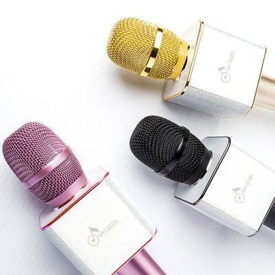 China Wholesale Mini micgeek Bluetooth Microphone Wireless Microphone Q9 Q7 Mic Speaker KTV Portable Speaker