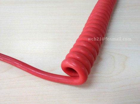 China UL2103 PVC Jacketed Heat Resistant Spiral Curly Cable supplier
